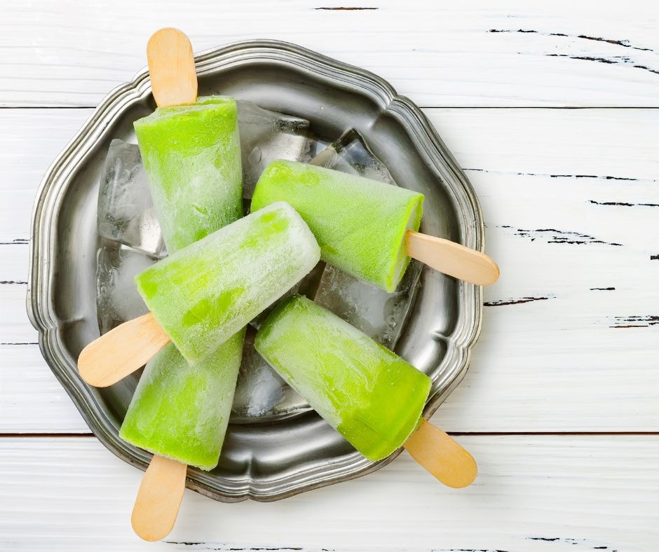 Best Apple Mint Green Smoothie Popsicle for a Healthy Snack